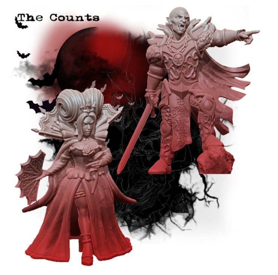 Vampire Counts Miniatures: Iain Lovecraft RPG Figures - Etsy