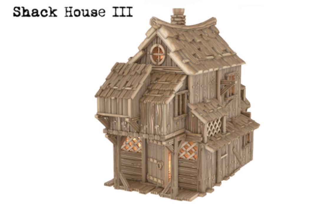 Shack House 32mm Dark Alley Ideal for Dungeons and Dragons and Other ...