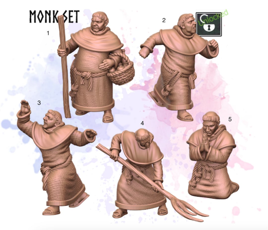 Monks/priests/preachers - Viking Saga - Ideal for Dungeons and Dragons ...