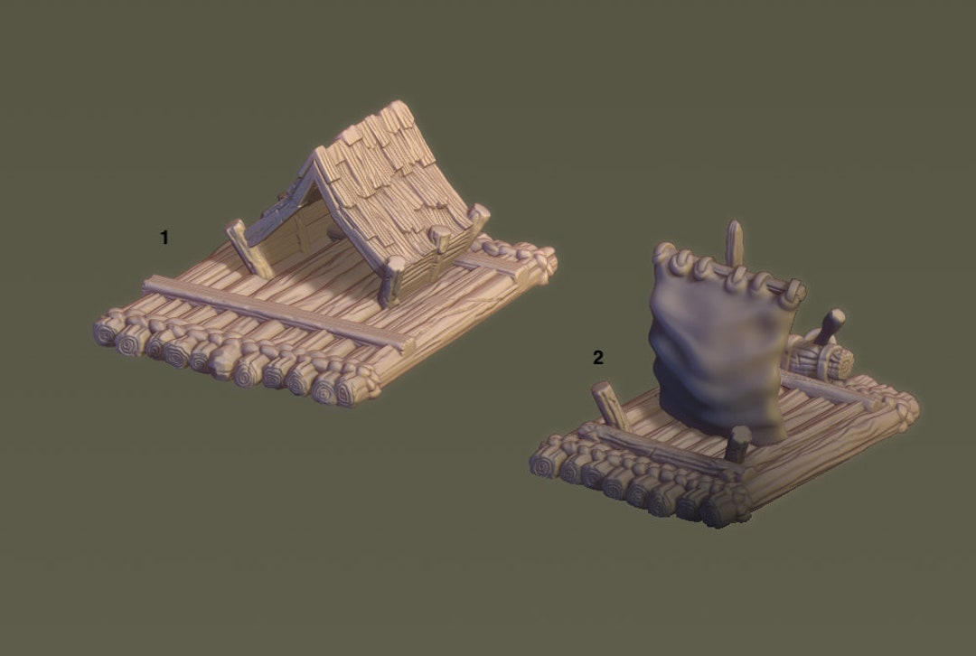 Boat/ Raft - Ideal for Dungeons and Dragons and Other Tabletop Rpgs ...