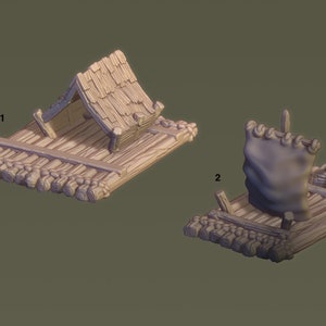 Boat/ Raft - Ideal for Dungeons and Dragons and Other Tabletop Rpgs ...