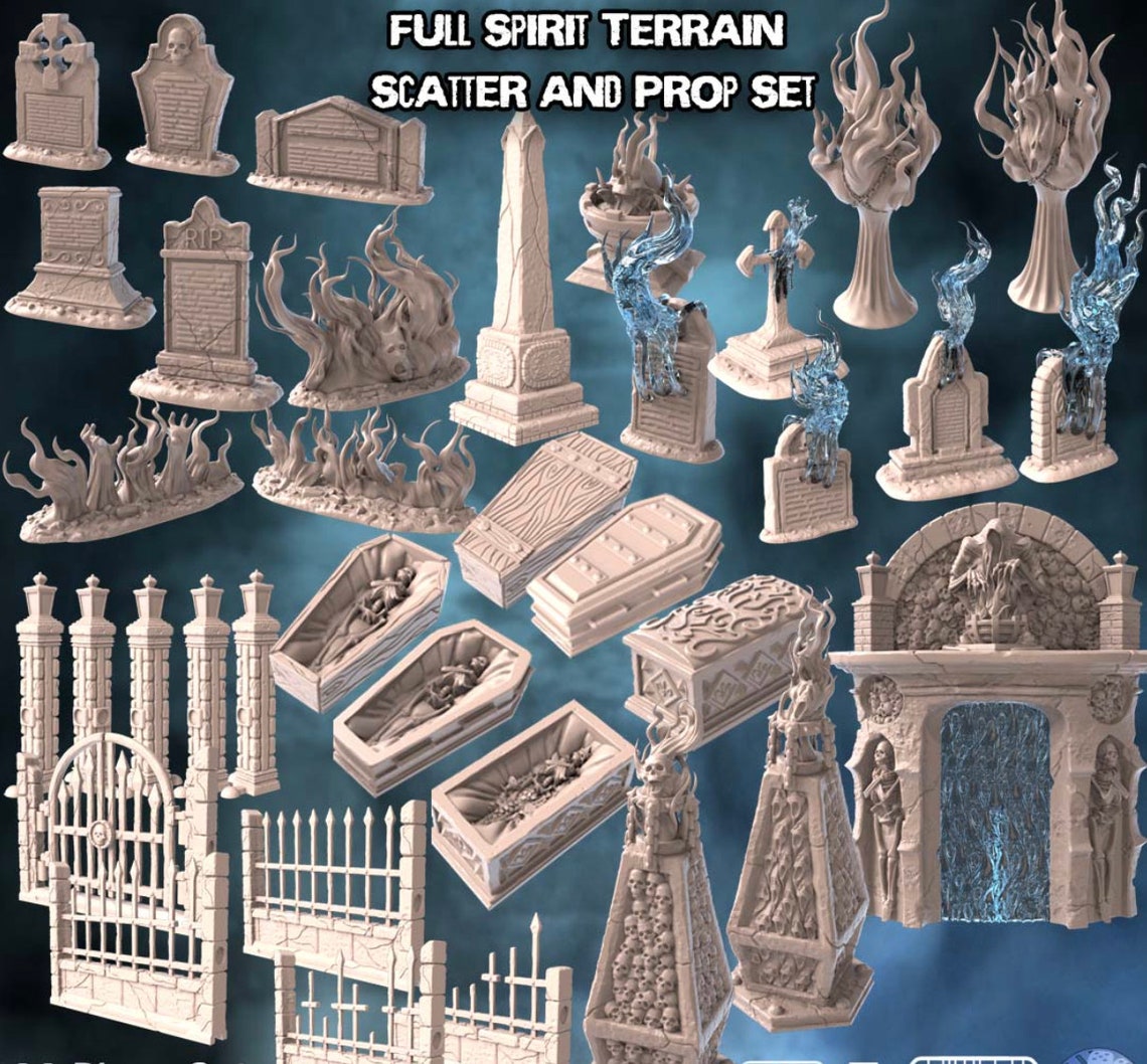 Graveyard Fence - Ideal for Dungeons and Dragons and Other Tabletop ...
