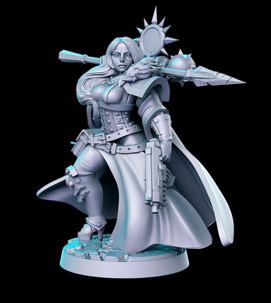 Nun Warriors Set 1 (32mm) - Nun Sisters - Ideal for Dungeons and ...