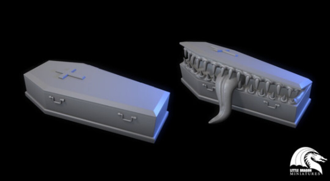 Spooky Halloween Coffin Ideal for Dungeons and Dragons and Other ...