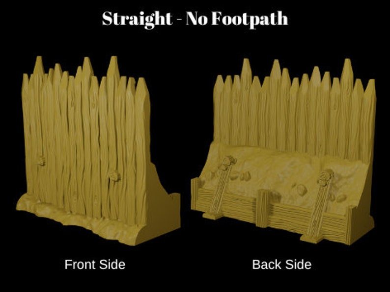 Viking Saga Palisade Fence: Dungeons and Dragons Tabletop RPG Wargaming ...