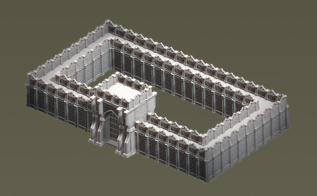 Pirate Gate and Walls: Resin Tabletop RPG Scenery - Etsy