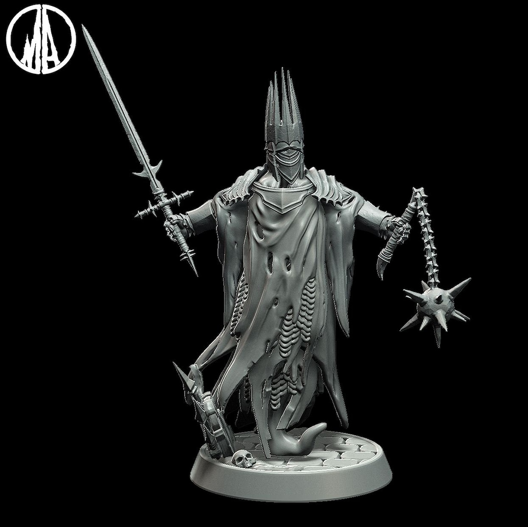 Wraith King Miniature: Lost Souls Resin Figure for D&D, RPG - Etsy