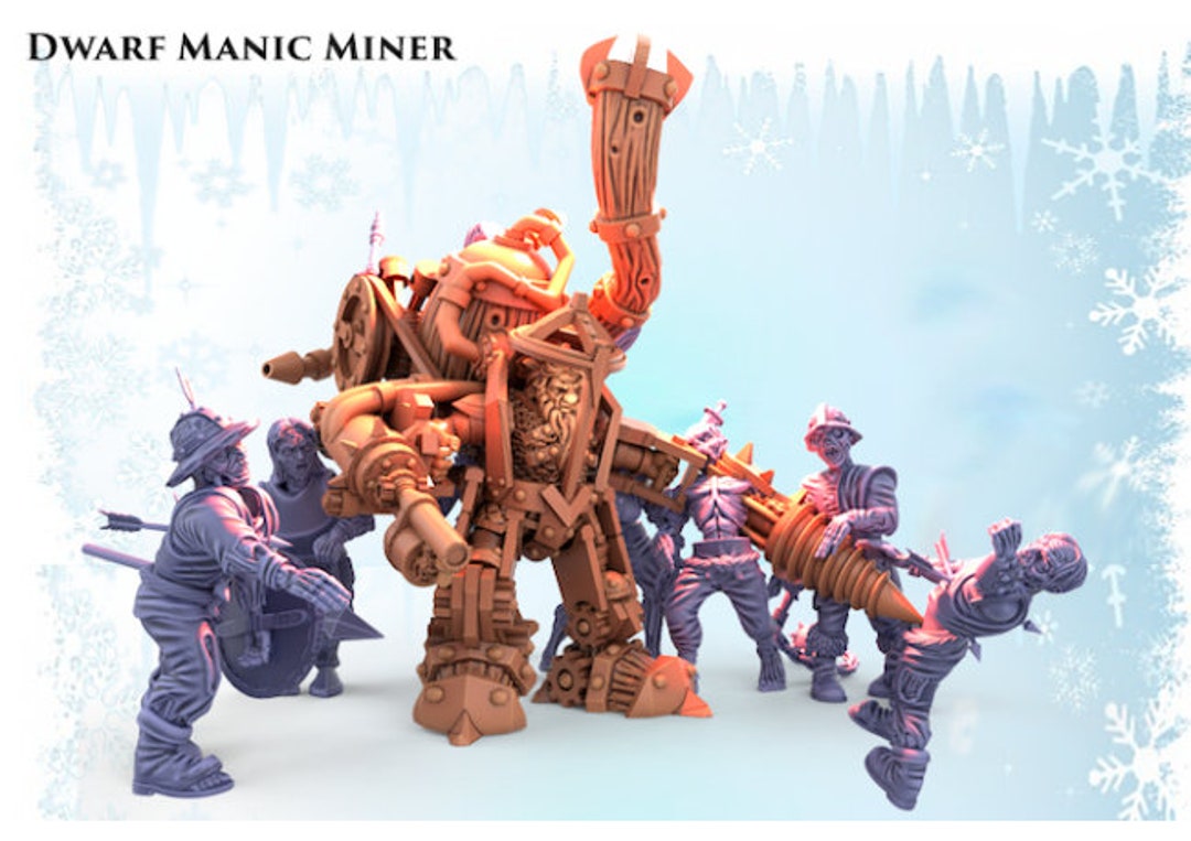 Dwarf Manic Miner - the Frost - Ideal for Dungeons and Dragons and ...