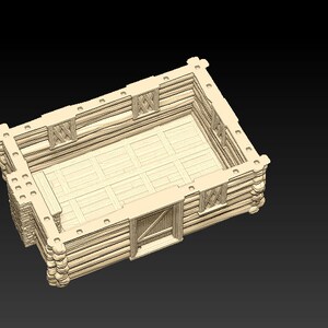 Western Log Cabin: Tabletop RPG Scenery - D&D Wargaming - Etsy