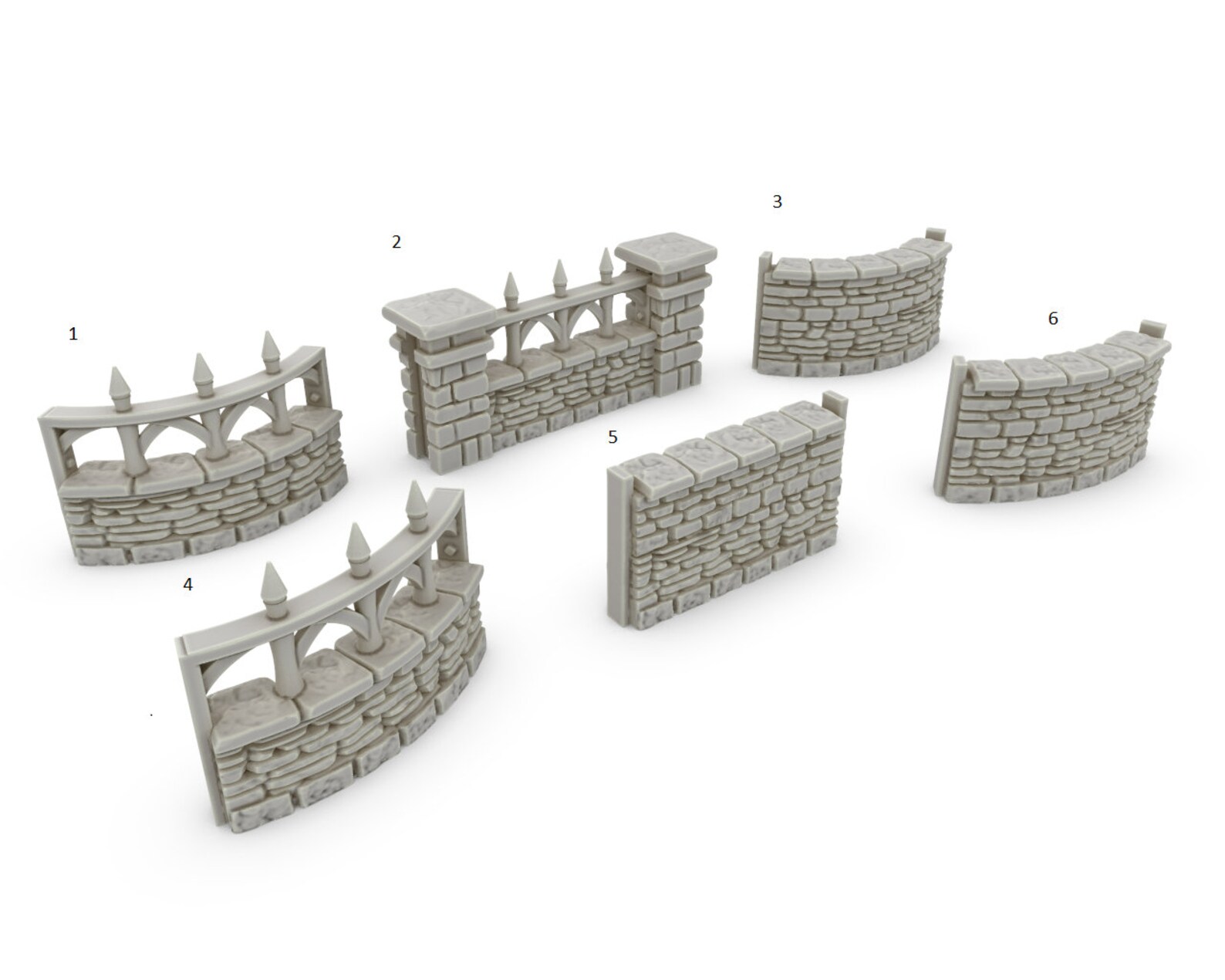 Graveyard Gate/stone Wall Set - the Frost - Ideal for Dungeons and ...