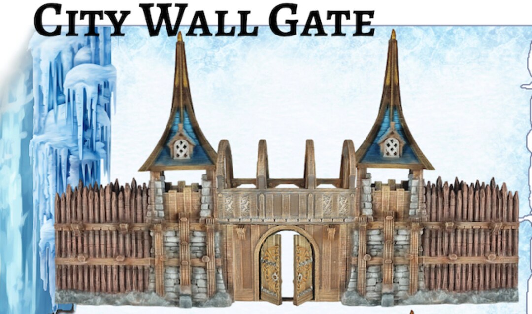Walls and Gate - the Frost 2- Ideal for Dungeons and Dragons and Other ...