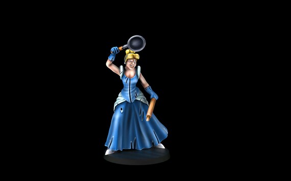 Cinderella 32mm Angry Princesses Ideal for Dungeons and - Etsy