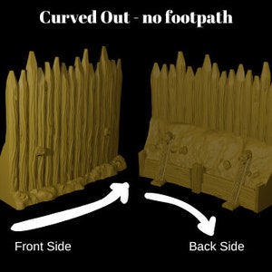 Viking Saga Palisade Fence: Dungeons and Dragons Tabletop RPG Wargaming ...