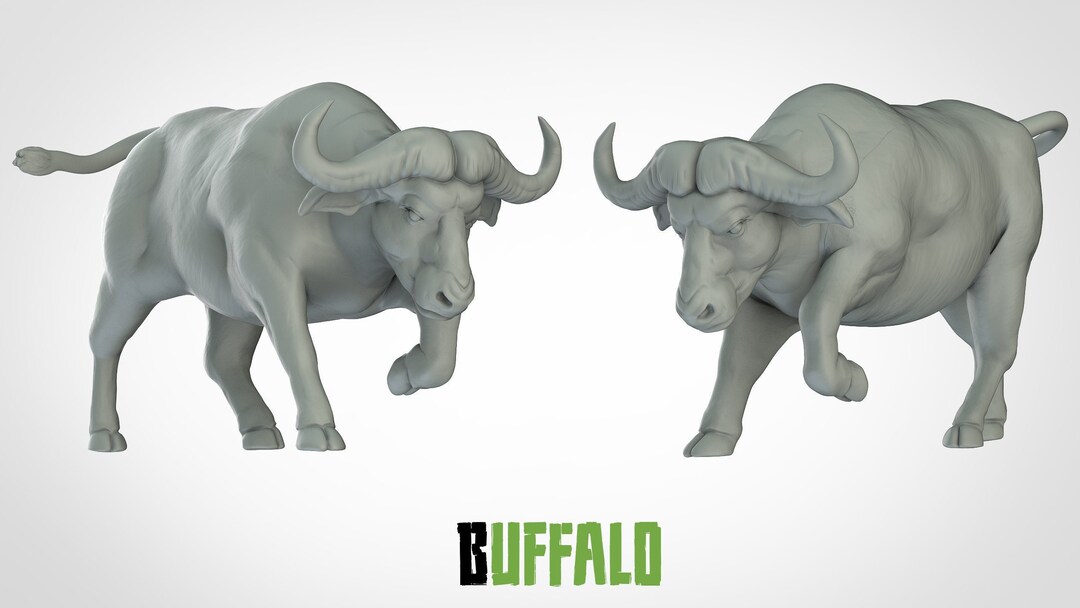 Buffalo Miniature - Ideal for Dungeons and Dragons and Other Tabletop ...