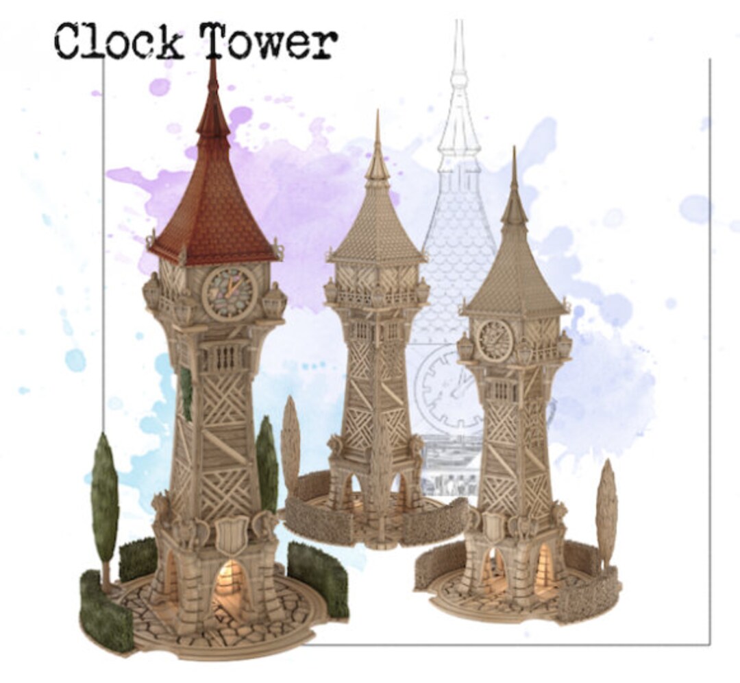Clock Tower - Dark Alley - Ideal for Dungeons and Dragons and Other ...