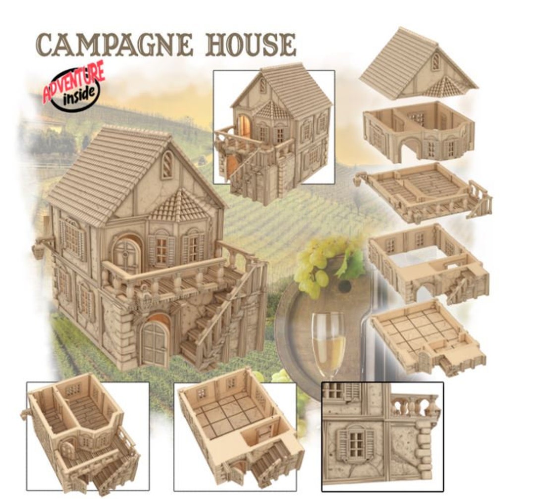 Campagne House: Treasure Island Tabletop RPG Scenery - Etsy