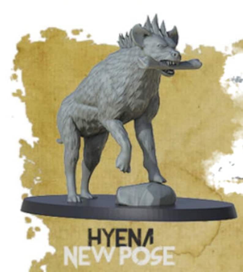 Hyena Ideal for Dungeons and Dragons and Other Tabletop | Etsy