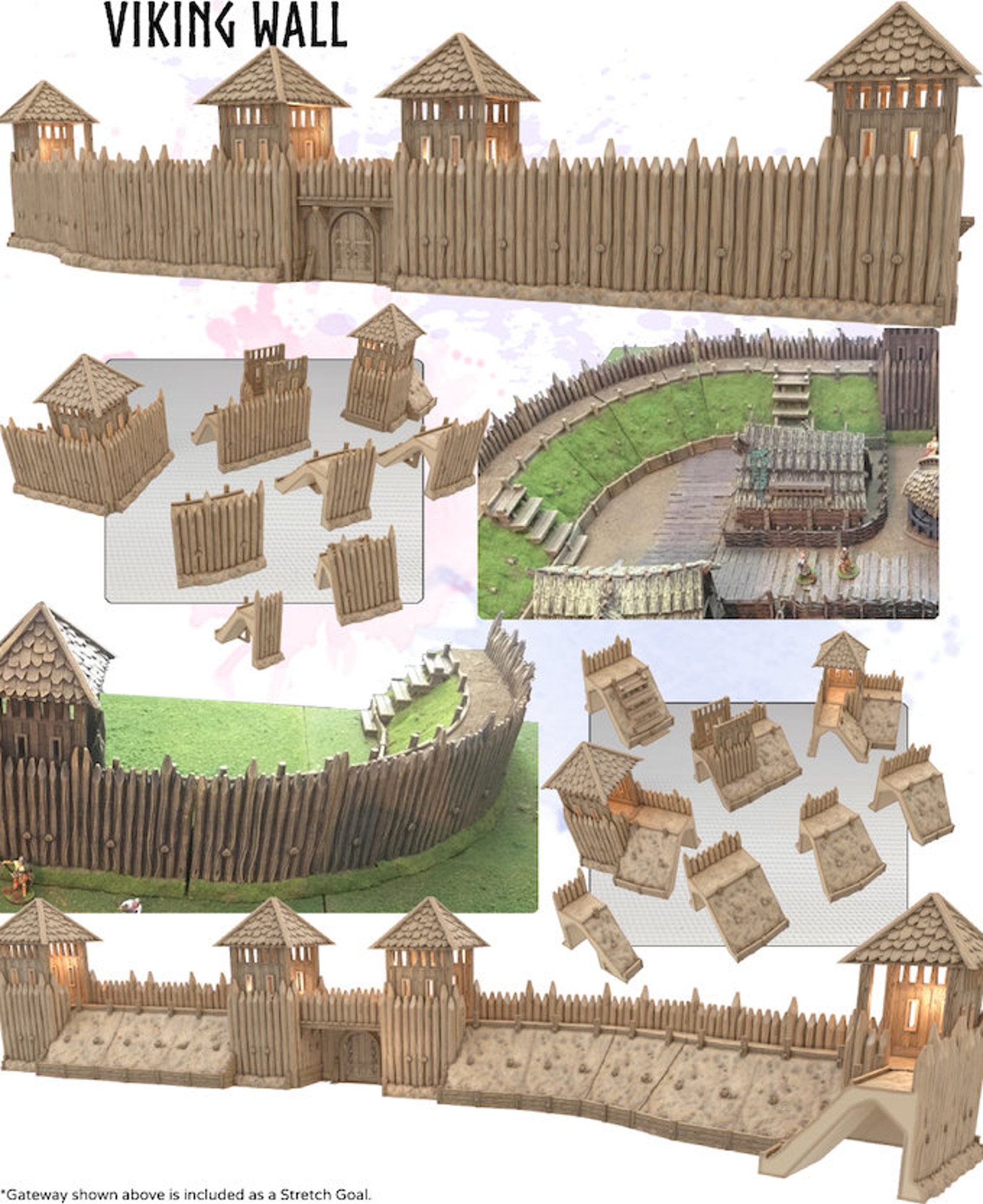 Viking Saga Palisade Wall: Tabletop RPG Terrain - Etsy