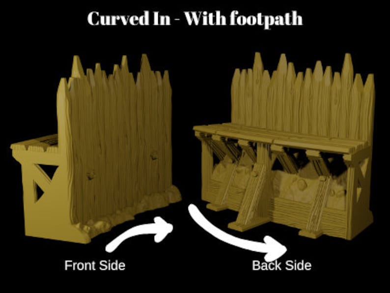 Viking Saga Palisade Fence: Dungeons and Dragons Tabletop RPG Wargaming ...