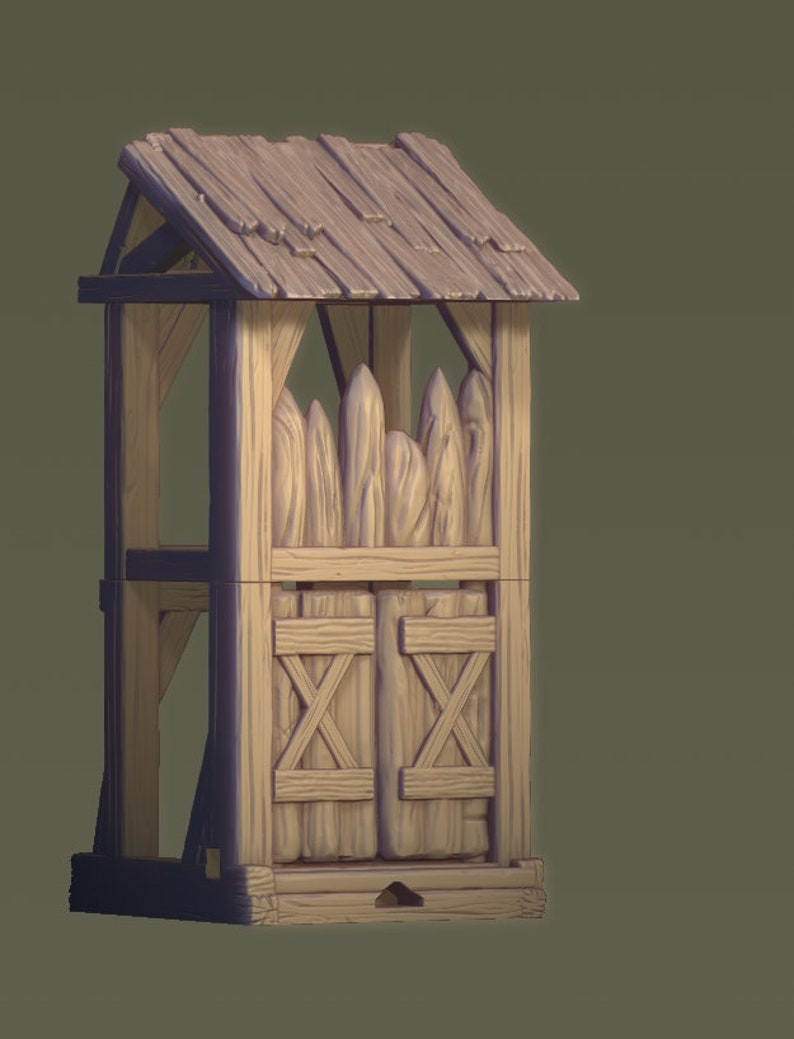 Modular Wooden Wall - Ideal for Dungeons and Dragons and Other Tabletop ...