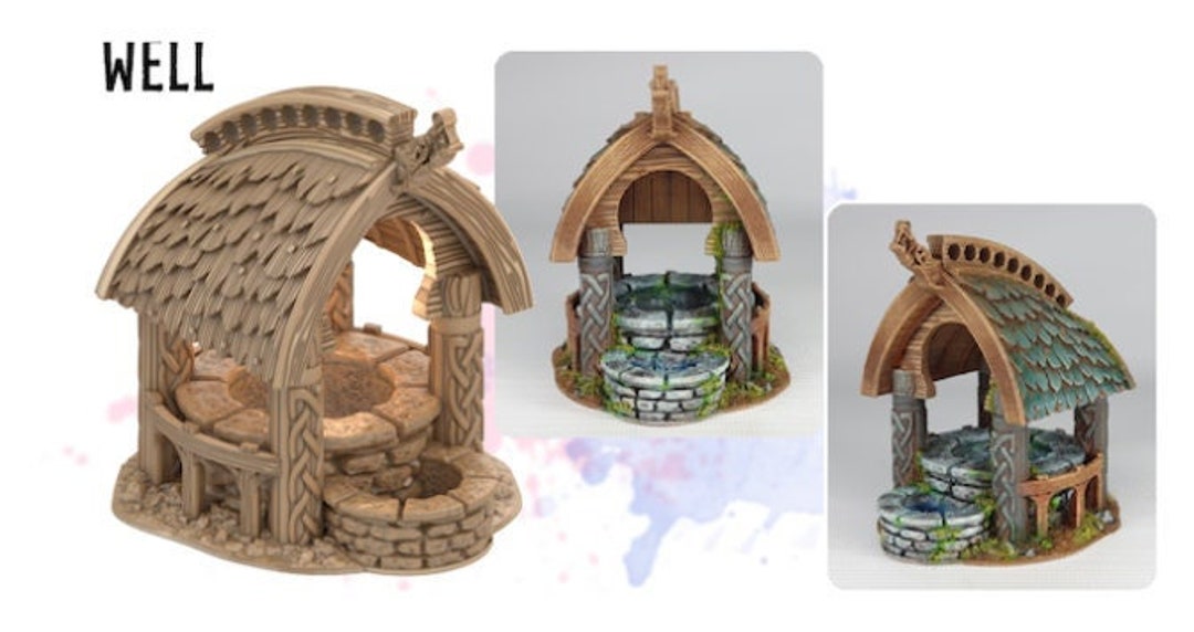 Viking Well: Tabletop RPG Scenery, D&D Wargaming Terrain - Etsy