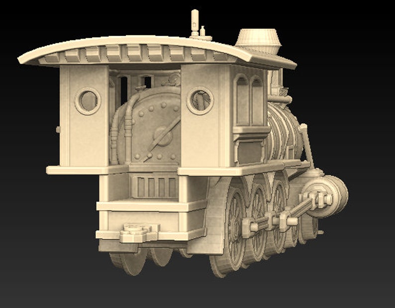 Locomotive Train: Western RPG Scenery for D&D Tabletop - Etsy
