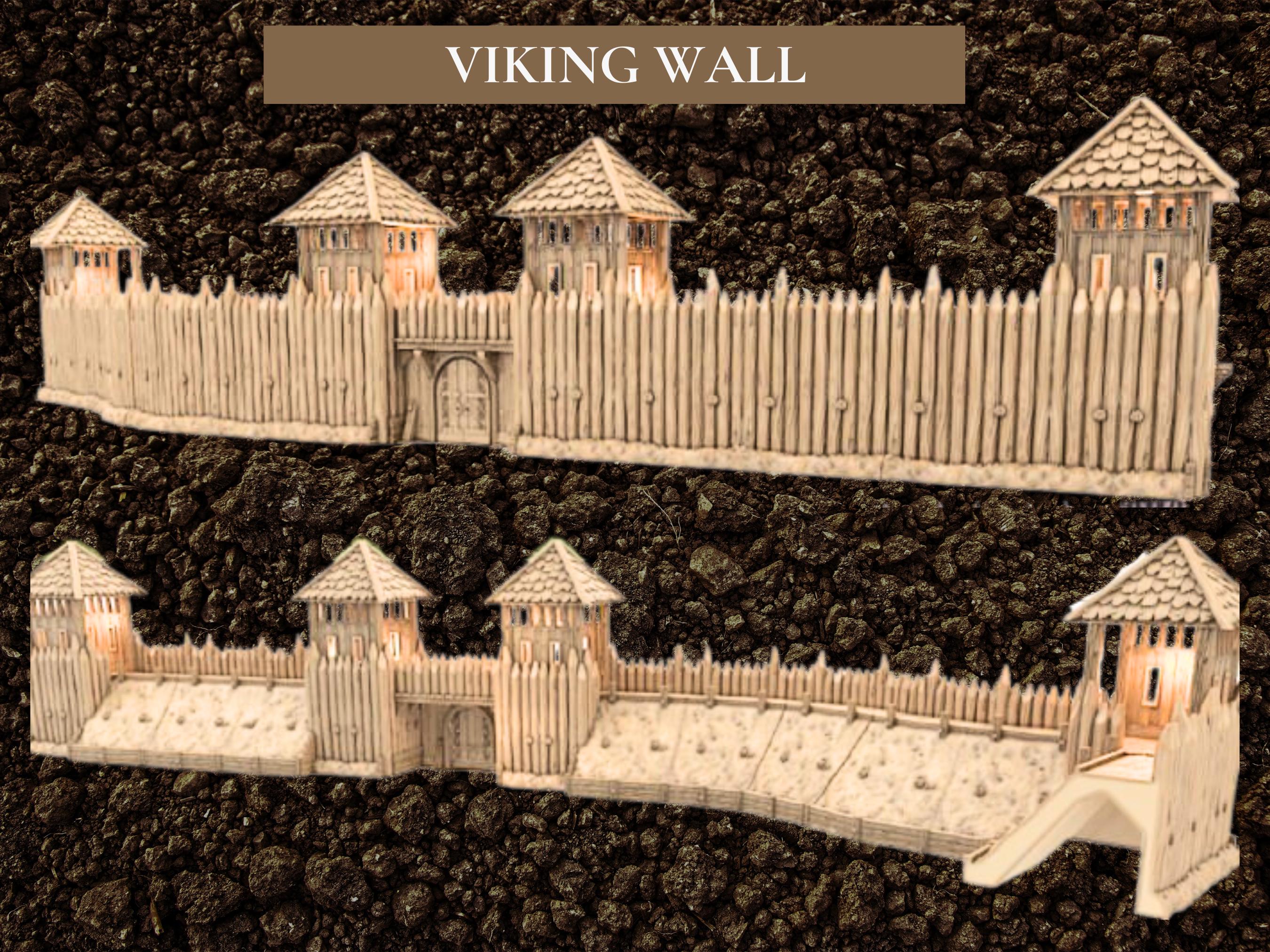 Viking Saga Palisade Wall: Tabletop RPG Terrain - Etsy