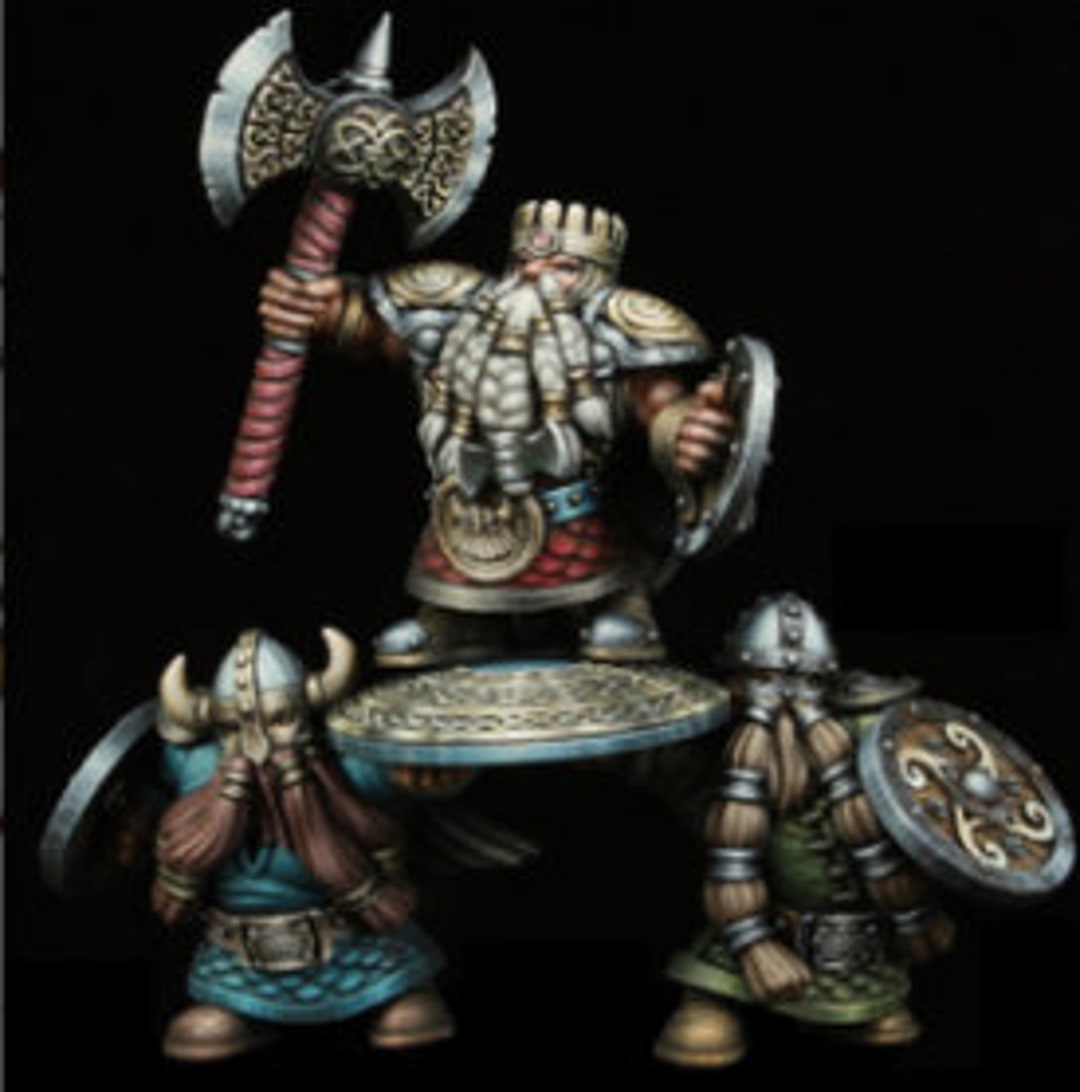 Dwarf Chief Miniature: Tabletop RPG, D&D Wargaming - Etsy