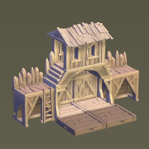 Modular Wooden Wall - Ideal for Dungeons and Dragons and Other Tabletop ...