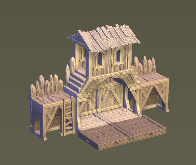 Modular Wooden Wall - Ideal for Dungeons and Dragons and Other Tabletop ...