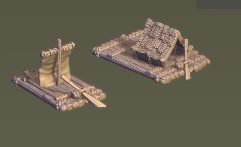 Boat/ Raft - Ideal for Dungeons and Dragons and Other Tabletop Rpgs ...