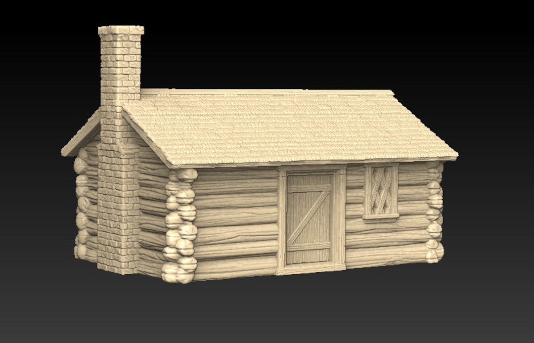 Western Log Cabin: Tabletop RPG Scenery - D&D Wargaming - Etsy