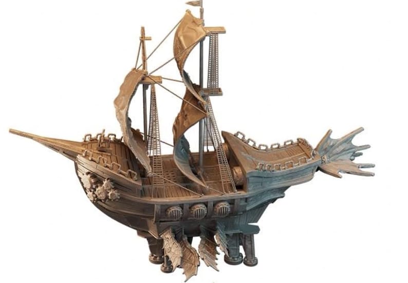 The Flying Ship: Dwarf Airship for D&D, Tabletop RPG - Etsy