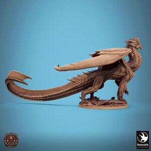 Resin Silver Dragon Miniature: Conclave of Bones, D&D Tabletop RPG - Etsy