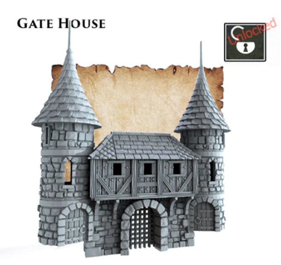 Gate House - the Frost - Ideal for 15/28/32 Mm Dungeons and Dragons and ...