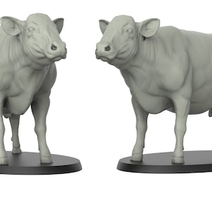 Cow Miniature - Ideal for Dungeons and Dragons and Other Tabletop Rpgs ...