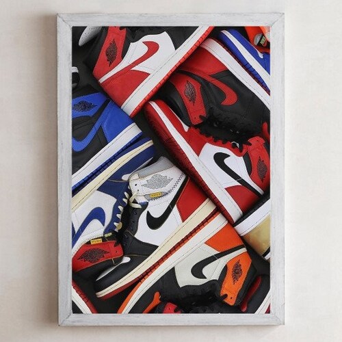Nike Sneaker Box Poster Wall Art - Etsy
