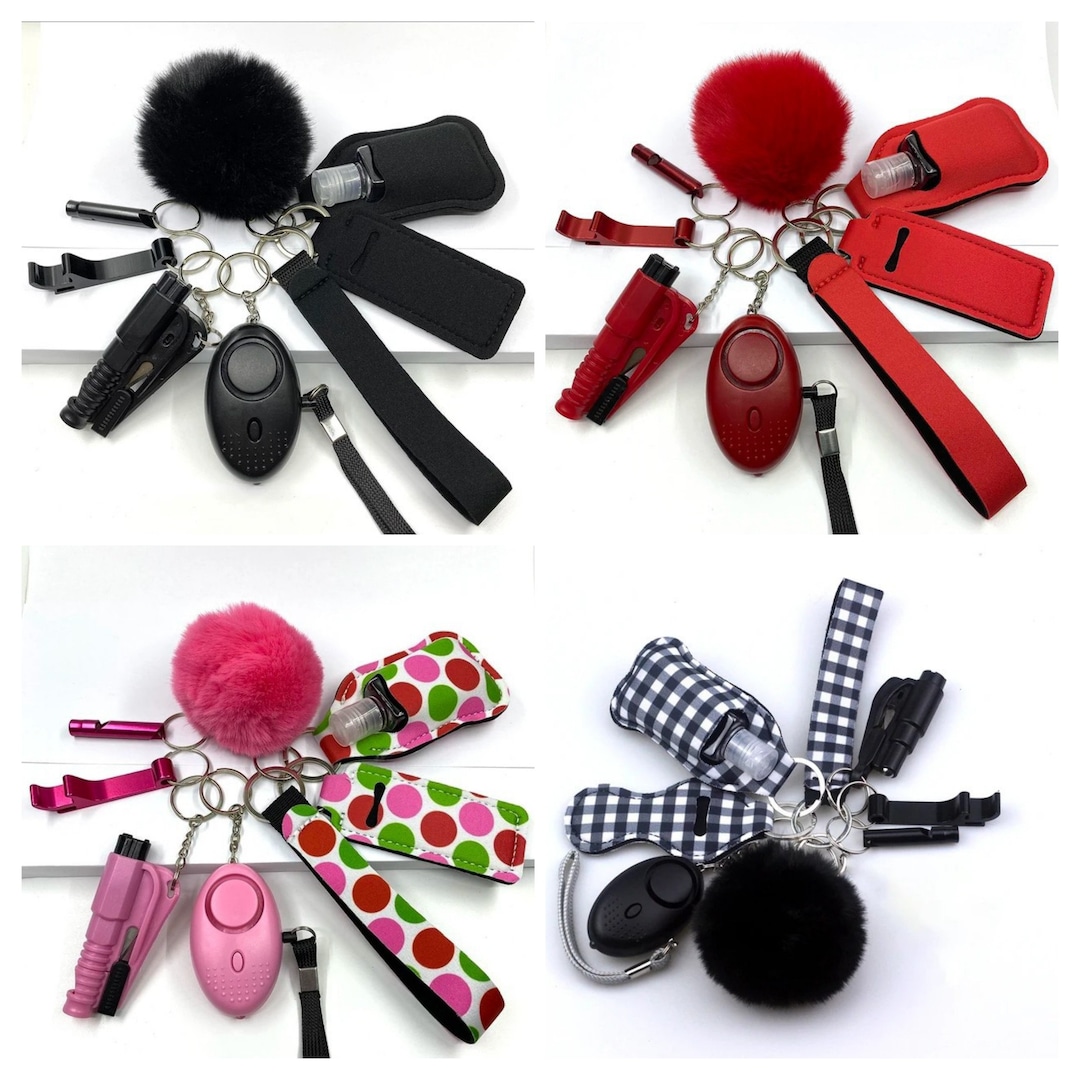 Self Defense Key Chains Safety Key Chain Set Defense Weapon Gifts Self ...
