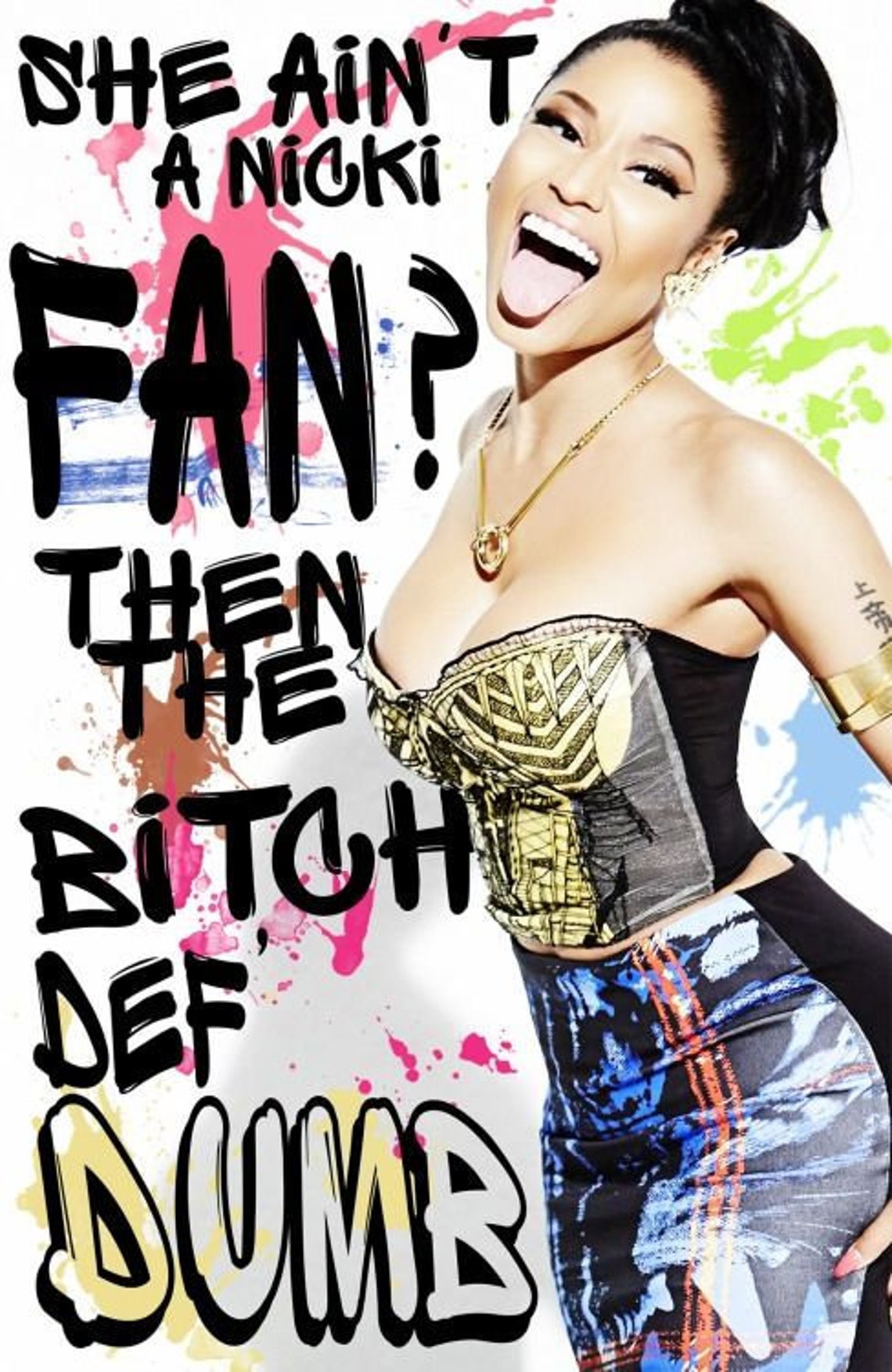 Nicki Minaj Poster Wall Art - Etsy