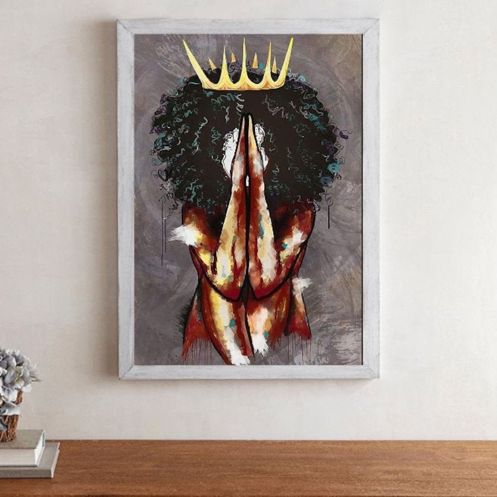 Black Art Poster Wall Art | Etsy