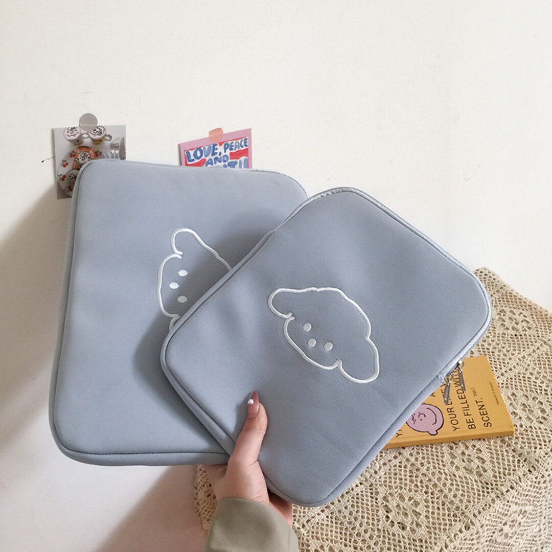 Blue Puppy iPad Pouch,dog iPad Air Pro Case,cute Doggie iPad Sleeve,cat ...