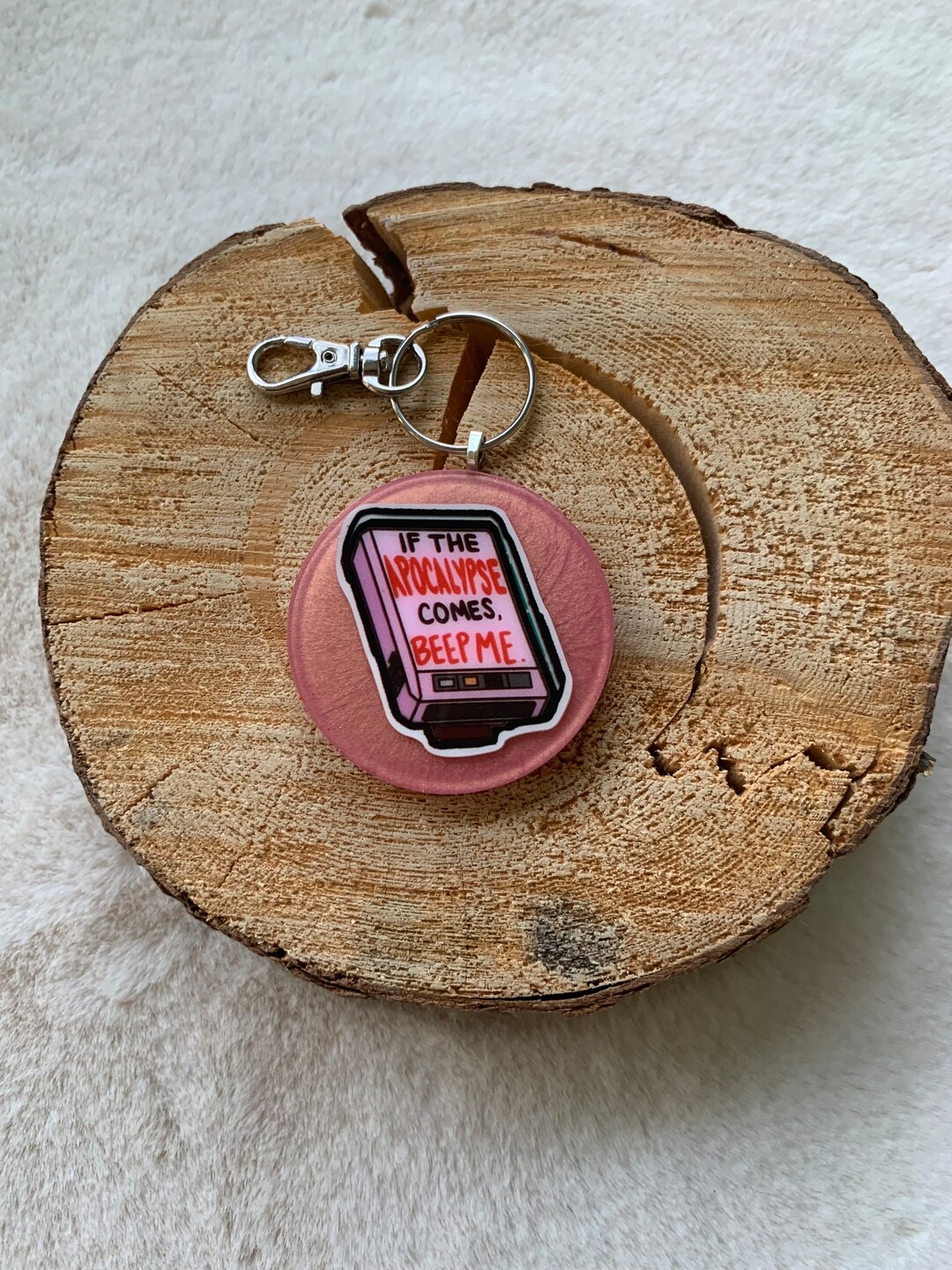 Buffy if the Apocalypse Comes Beep Me Keychain - Etsy