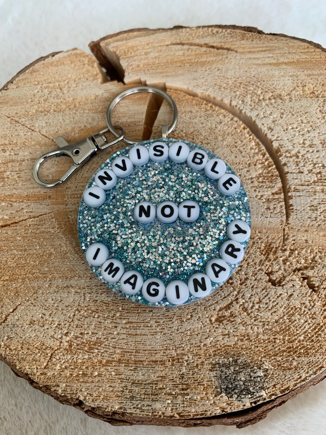 Invisible Illness Letter Keychains - Etsy