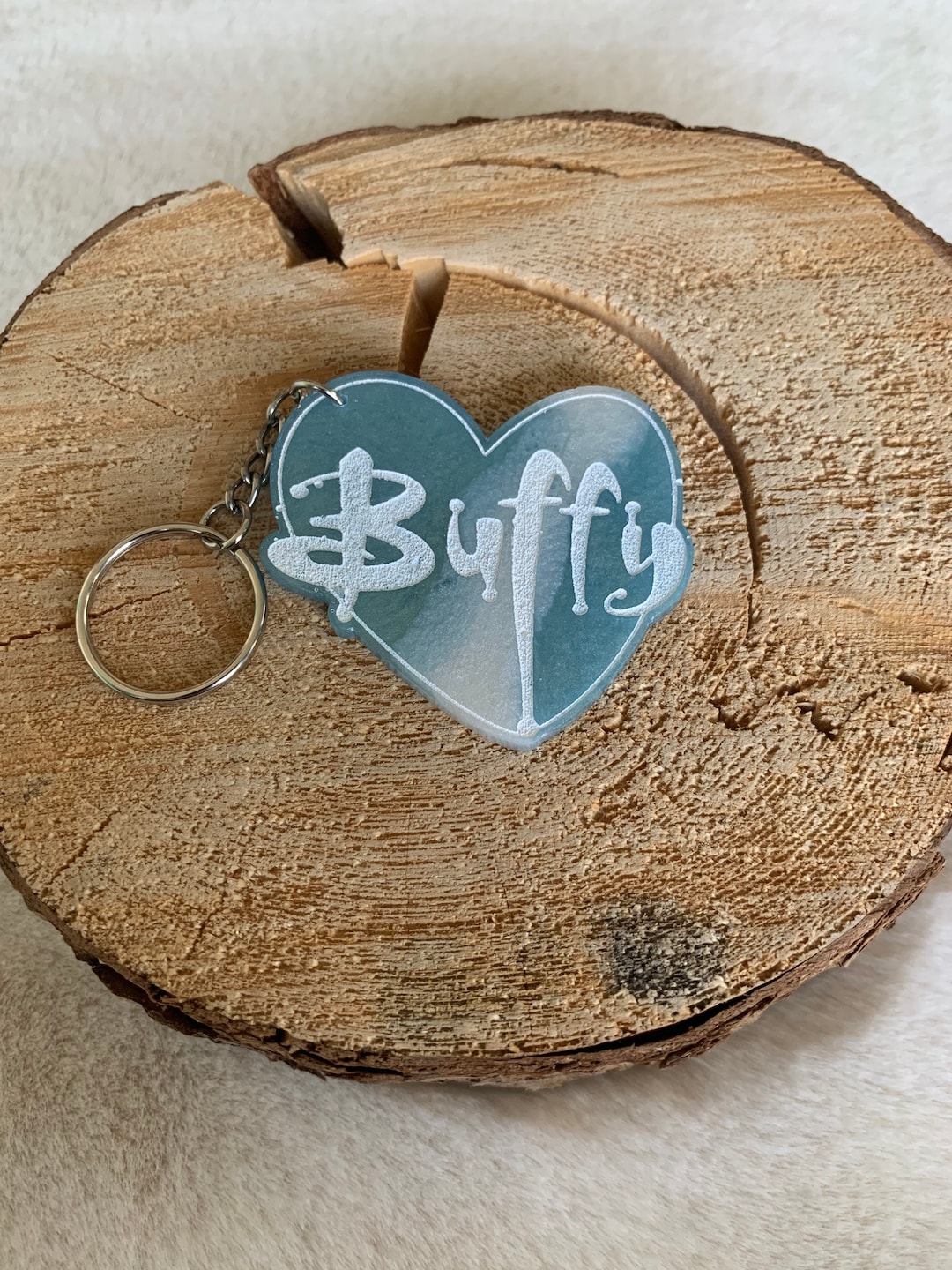 Pastel Classic Buffy Logo Keychain - Etsy
