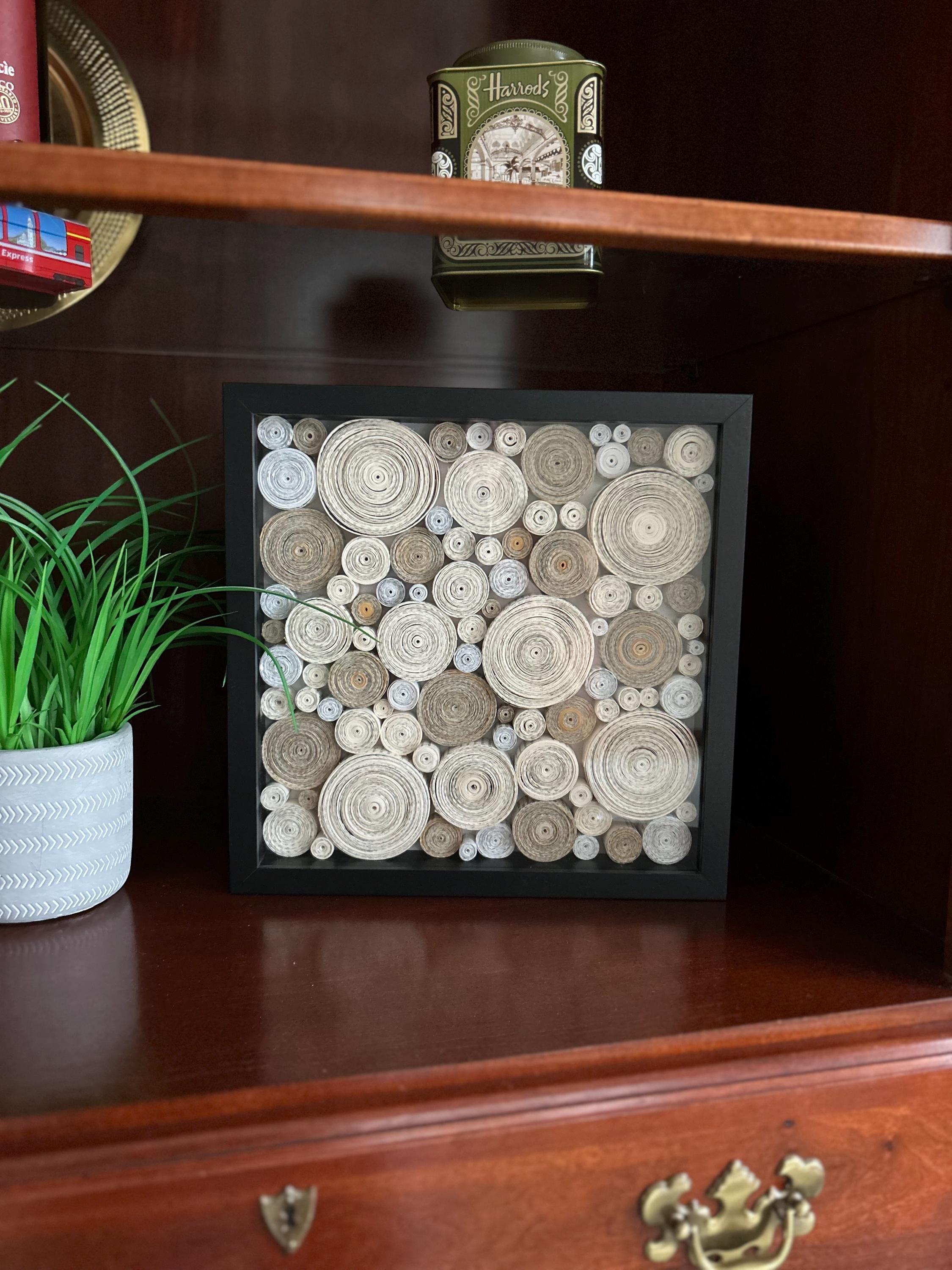 Going Around in Circles Book Sculpture - Book Art - Book Page Wall Art ...