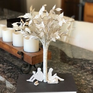 Under the Tree Reading Book Art Book Sculpture Book - Etsy
