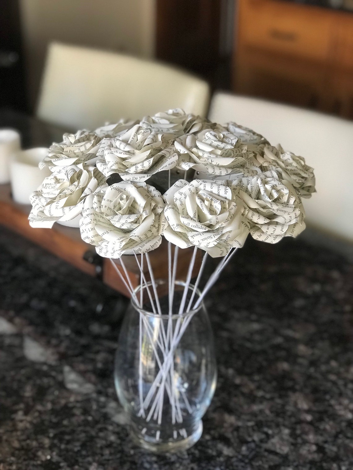 12 Harry Potter Book Page Paper Roses Paper Flowers Book - Etsy