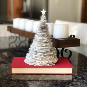 Oh Christmas Tree Book Page Paper Tree Book Art Holiday - Etsy