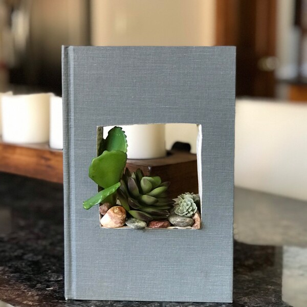 Book Planter - Etsy