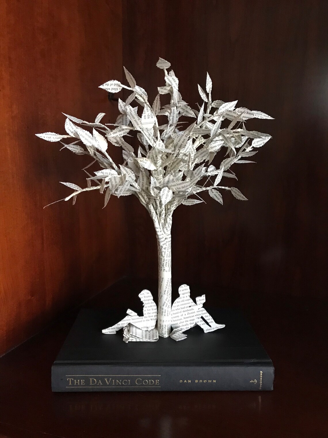 Under the Tree Reading Book Art Book Sculpture Book - Etsy